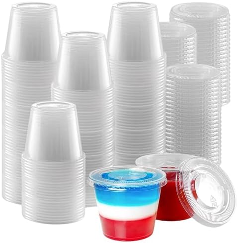 Amazon.com: Amazon Basics Disposable Plastic To-Go Cups and Lids, Mini ...