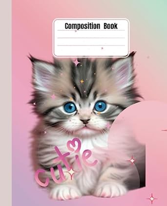 Amazon.com: Composition Book British Longhair Kitten Cutie Cat Wide ...