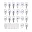 Amazon.com: MOVELYST 32 Small Hooks+40 Removable Strips, White Wire ...
