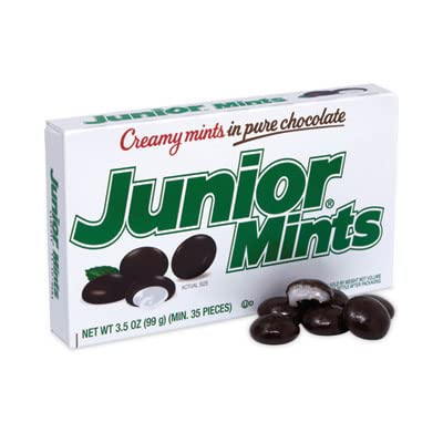Amazon.com : Junior Mints Mint Dark Chocolate Pieces, 4 Oz, 12/Box (209 ...
