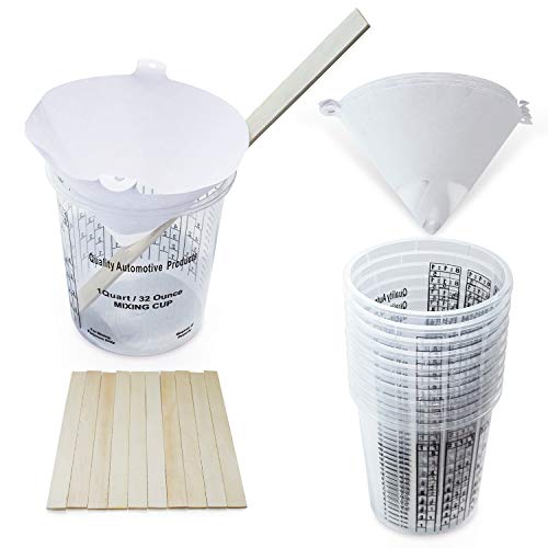 Haveleft 3-in-1 Paint Mixing Kit: Mix, Measure and Filter Epoxy, Paint ...