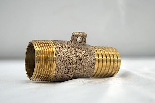Snapklik.com : No Lead Bronze Male Insert Rope Adapter