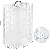 Amazon.com: QUEFE 7-Tier Stackable Storage Container Box with 70 ...