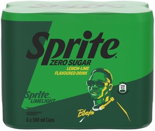 Sprite Zero Sugar Lemon Lime Cool Drink Can 300 ml (Pack of 6) : Amazon ...