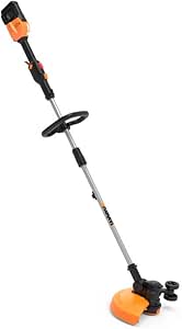 WORX WG184.9 40V 13" Cordless Grass Trimmer/Edger, Black/Orange ...