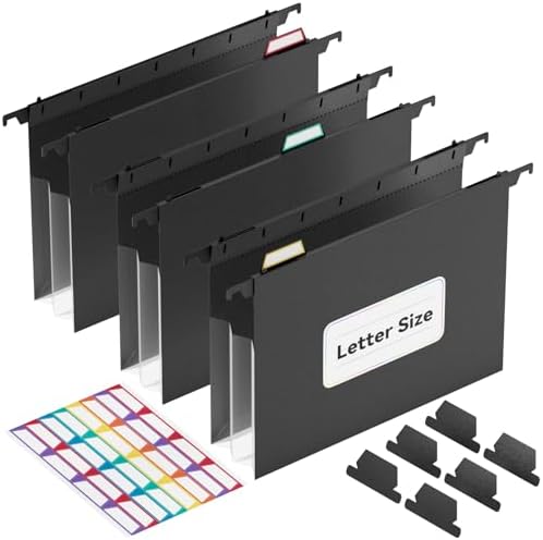 Amazon.com : ThinkTex Plastic Expanding Hanging File Folders, 7 Innovative 1.2" Accordion ...