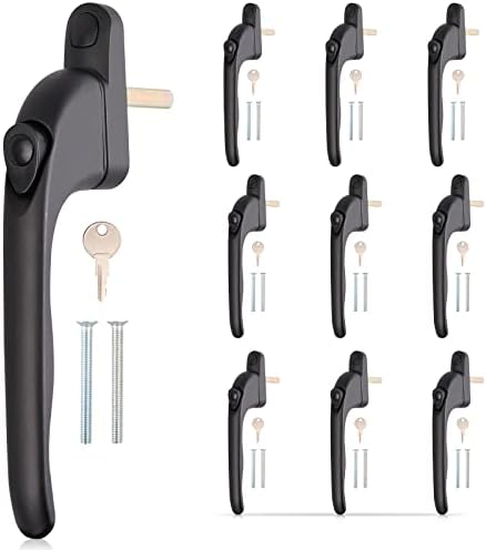 Justech Window Handle 10 Pieces Window Handles Universal Inline Espag ...