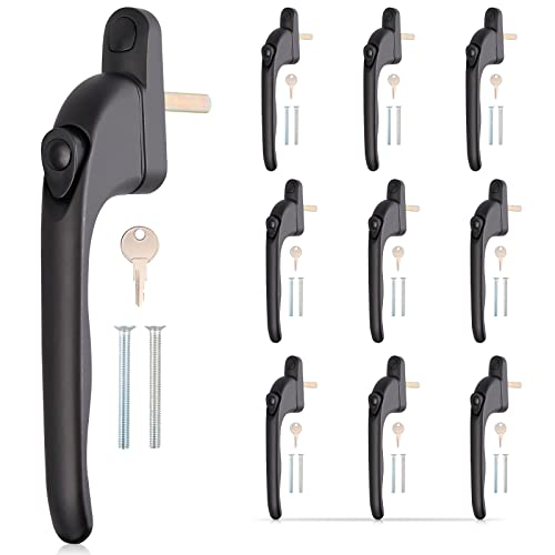 Justech Window Handle 10 Pieces Window Handles Universal Inline Espag ...