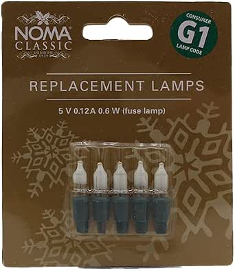 NOMA G1 Fuse Bulb Blister Pack of 5 : Amazon.fr: Lighting