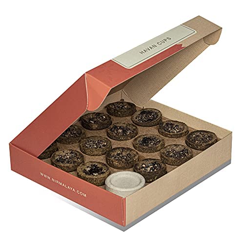 Nirmalaya Organic Havan Cups/Sambrani Cups (15 pcs) | Sambrani Dhoop ...