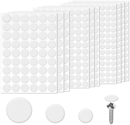 Amazon.com: SUNJOYCO 1010PCS Screw Hole Covers, 10Sheets Self-Adhesive ...