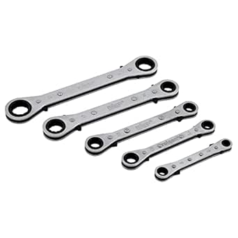 Rolson 46905 5 pc Ratchet Ring Spanner Set : Amazon.co.uk: DIY & Tools