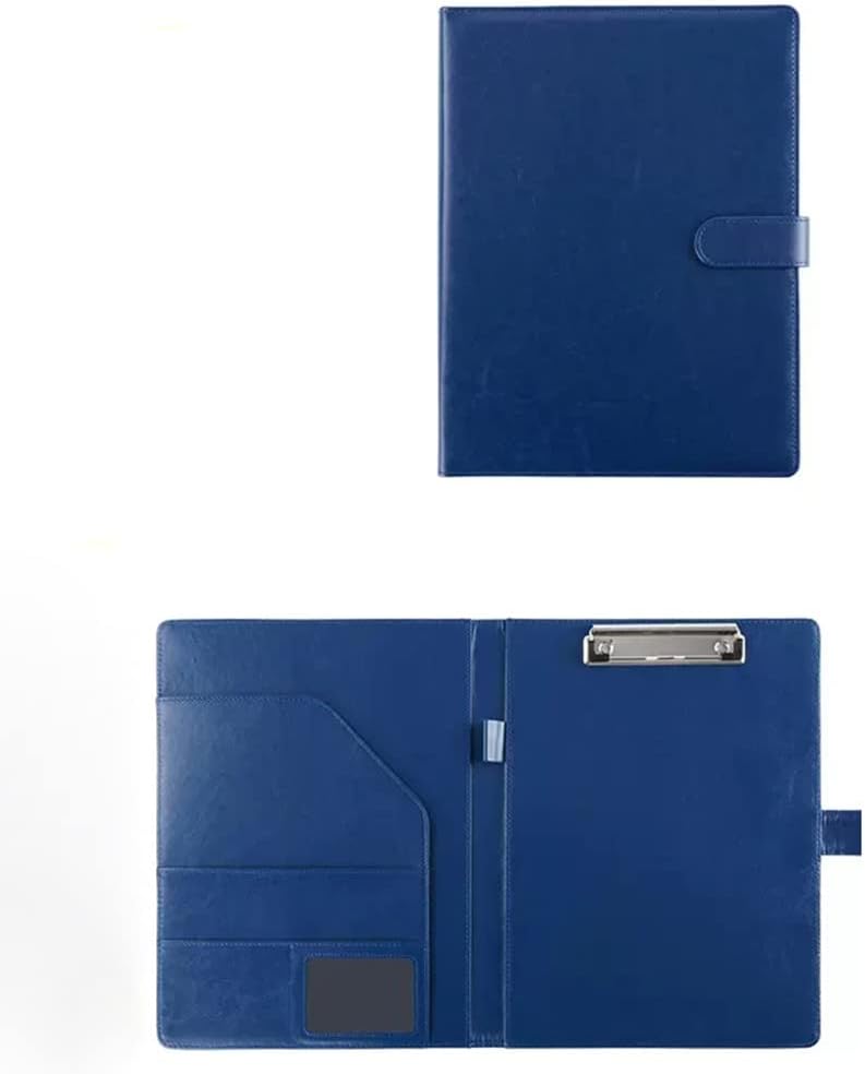 Amazon | A4 バインダー 多機能フォルダー 高級PUレザー 収納ポケット搭載 ペンホルダー付き マグネット開閉式 A4書類フォルダー 面接/事務/会議/商談/オフィス用品 ...