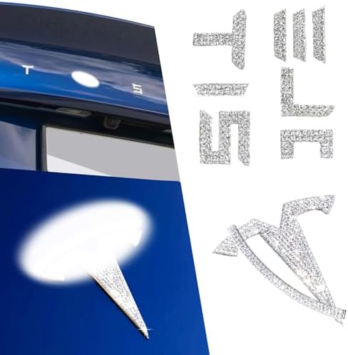 Amazon.com: Yeapop Bling Bling Rhinestone Logo Emblems for Tesla Model ...