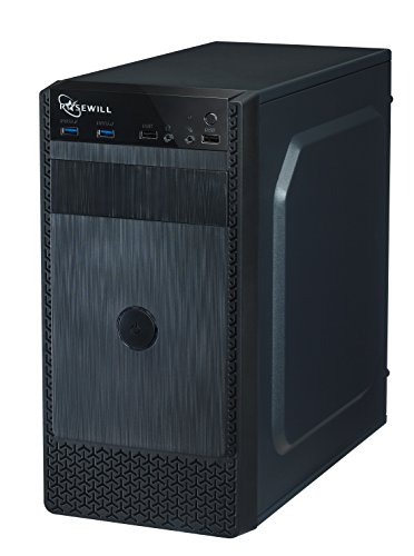 ROSEWILL Micro ATX Mini Tower Computer Case, Black Steel and plastic ...