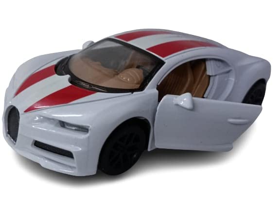 SharvilSons Die cast Meta Door Openable Racing Car with Pull Back White ...