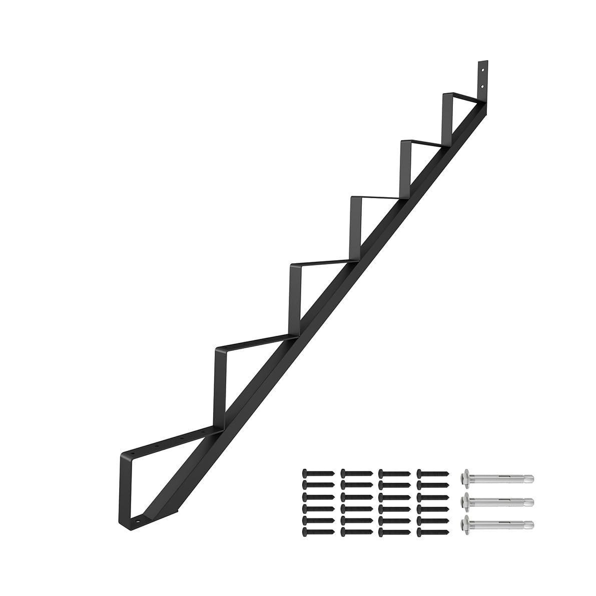 Snapklik.com : DIYHD Steel Stair Riser 6 Step Stair Stringer For Deck ...
