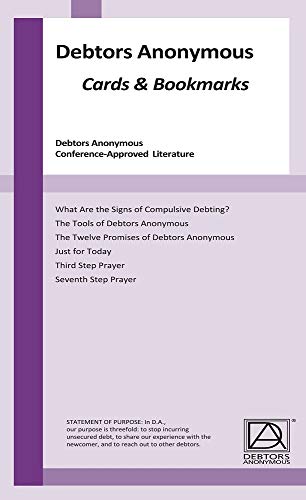 Debtors Anonymous Cards & Bookmarks: Debtors Anonymous Conference ...