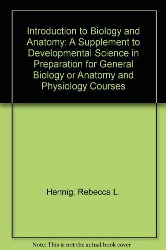Buy INTRODUCTION TO BIOLOGY AND ANATOMY Book Online at Low Prices in ...