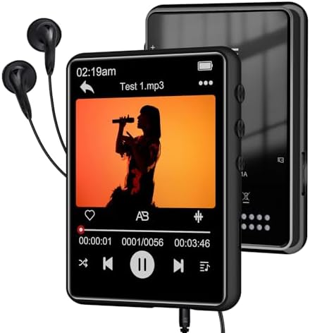 MP3 Player with Bluetooth 5.0, Portable HIFI Lossless Sound Music ...