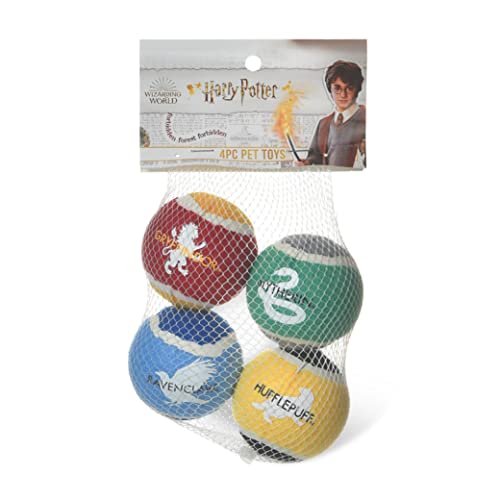 Snapklik.com : Harry Potter 4 Pack Hogwarts Pride Pet Tennis Balls Toy ...