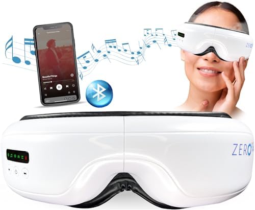 Amazon.com: zero eye massager, Heated Compression Eye Mask with Music ...