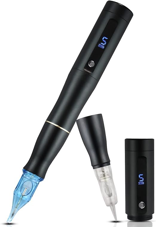 Buy Black Permanent Makeup PMU Machine with 2 Head Compatible with ...