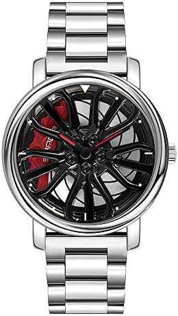 Buy BOYADKA Car Wheel Watches For Men, Spinning Car Rim Watch With ...