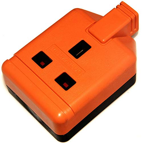 Permaplug 1 Gang Trailing Sockets Single. ELS13B-01 Orange, White 13A ...
