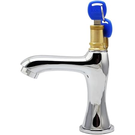 24x7 eMall Tap with Lock and Key Lock Tap, 1/2" Thread Water Tap ...