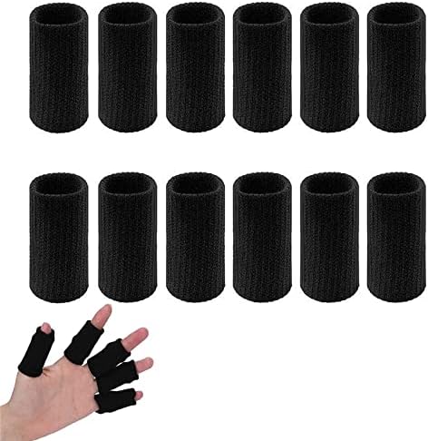 H HOME-MART 12 PCS Stretchy Finger Protector Sleeves, Sport Finger ...