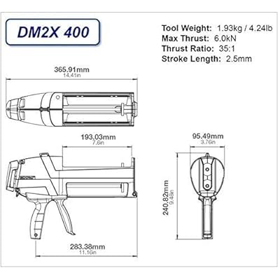 Buy Sulzer Mixpac DM2X 400-04-60-01, 4:1 and Multi-Ratio 400 mL Manual ...