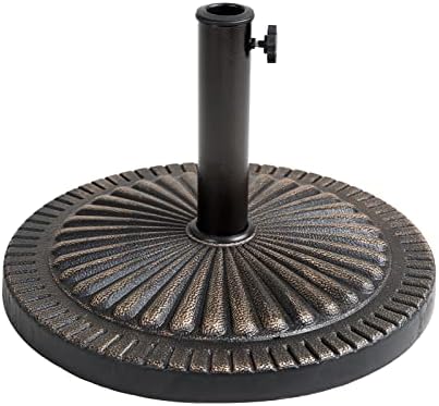 Amazon.com : Giantex 18" Round Umbrella Base Stand 23Lbs Cast Iron ...