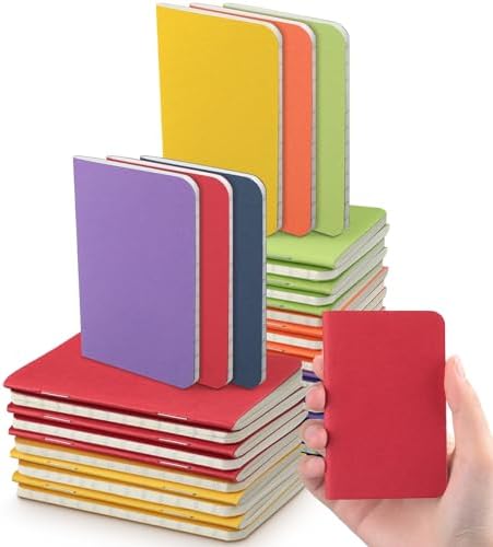 Amazon.com : 30 Pcs Bulk Pocket Notebook 2.5" x 4" Mini Notebooks Small ...