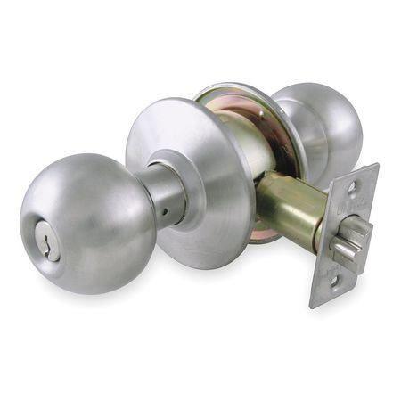 Medium Duty Knob Lockset, Storeroom: Entry Doorknob Lock Sets: Amazon ...