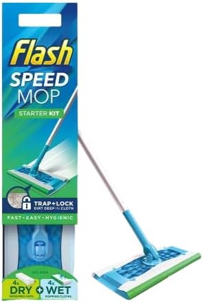 Flash Speedmop Starter Kit - Spray Mop with 4 Wet All-in-One Floor ...
