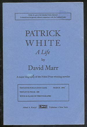 Patrick White: MARR, David: Amazon.com: Books