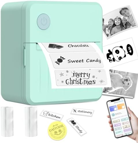 Amazon.com: Label Maker Machine with Tape – Bluetooth Thermal Label ...