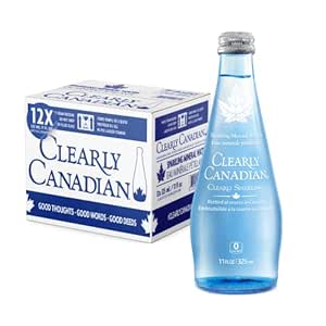 Amazon.com : Clearly Canadian Clearly Sparkling Spring Water Beverage, Natural & Carbonated ...