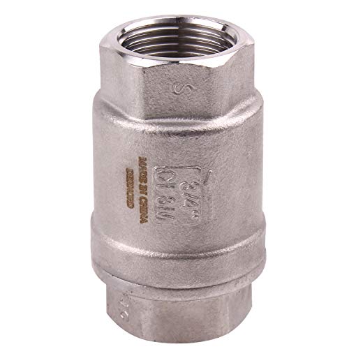 Snapklik.com : 3/4 Inch Vertical Check Valve SUS304 Spring Loaded Check ...
