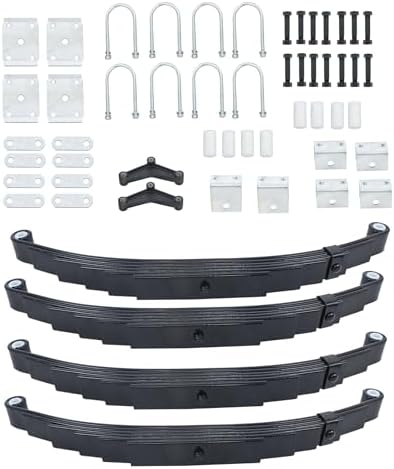 Amazon.com: Thomletha 7000lbs Tandem Trailer Axle Suspension Kit - 6 leaves 3500lbs Trailer ...