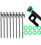 Dantolo Picchetti per tenda, 16 pezzi picchetti campeggio, 18 cm ...