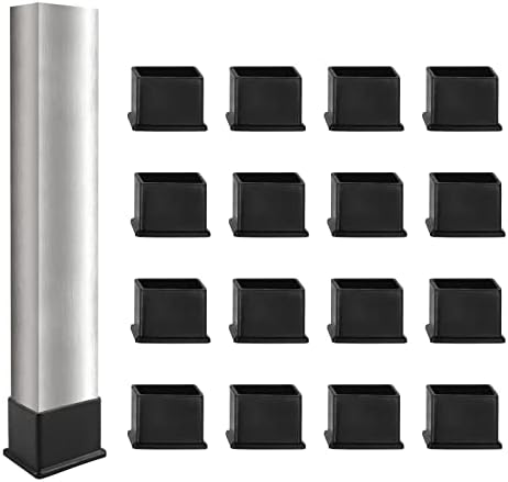 Amazon.com: Rectangle Furniture Leg Protectors 2" x 1", Masendelk Black ...