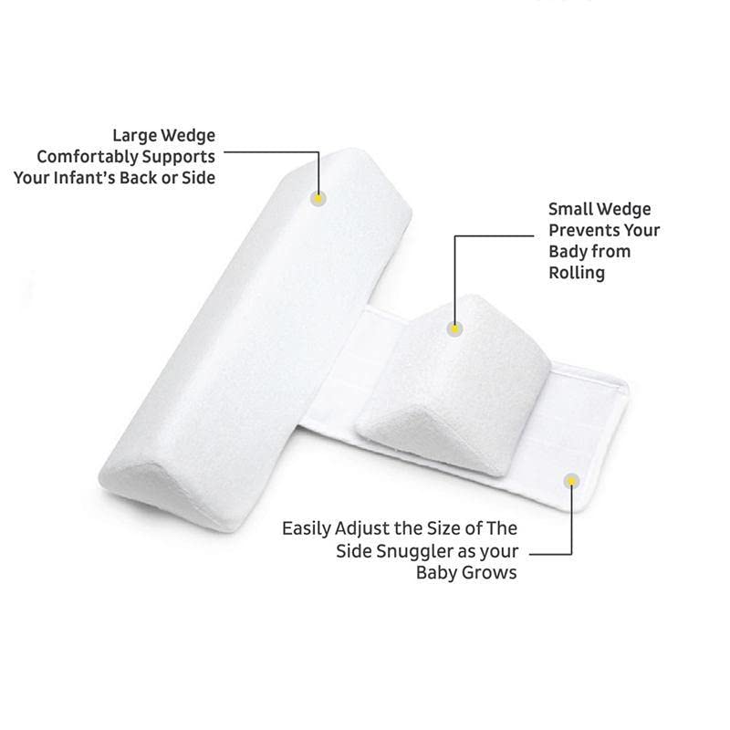Safer Baby Side Sleeper Wedge, Anti Roll Baby Pillow – 45-Degree ...