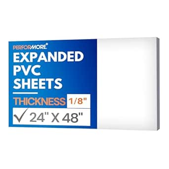 Amazon.com: Expanded PVC Sheet – Lightweight Rigid Foam – 3mm (1/8 inch ...