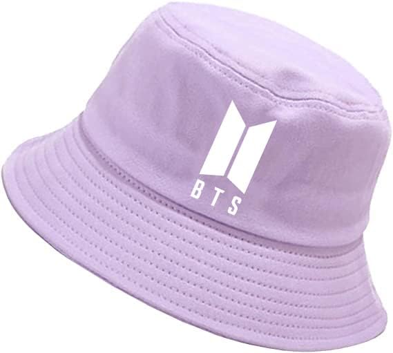 Buy SM Korean Store BTS Logo Bucket Hat Unisex Purple Colour Men's ...