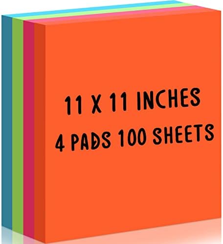 Amazon.com : Big Sticky Notes, Bright Colors Self Stick Pads Big Note ...