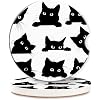Amazon.com: Halloween Car Coasters for Cup Holders,2 Pack Cute Black ...