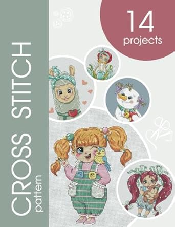 Counted cross stitch patterns book: 14 cute projects: Vogl, Tania ...