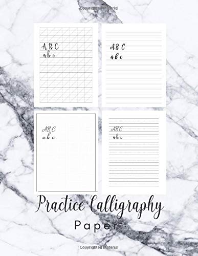 Buy Practice Calligraphy Paper: 160 Sheets Calligraphy and ...